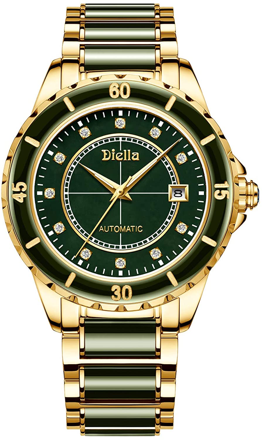 Diella Men's Mechanical Wrist Watches with Jade (Model:AD6020 ...